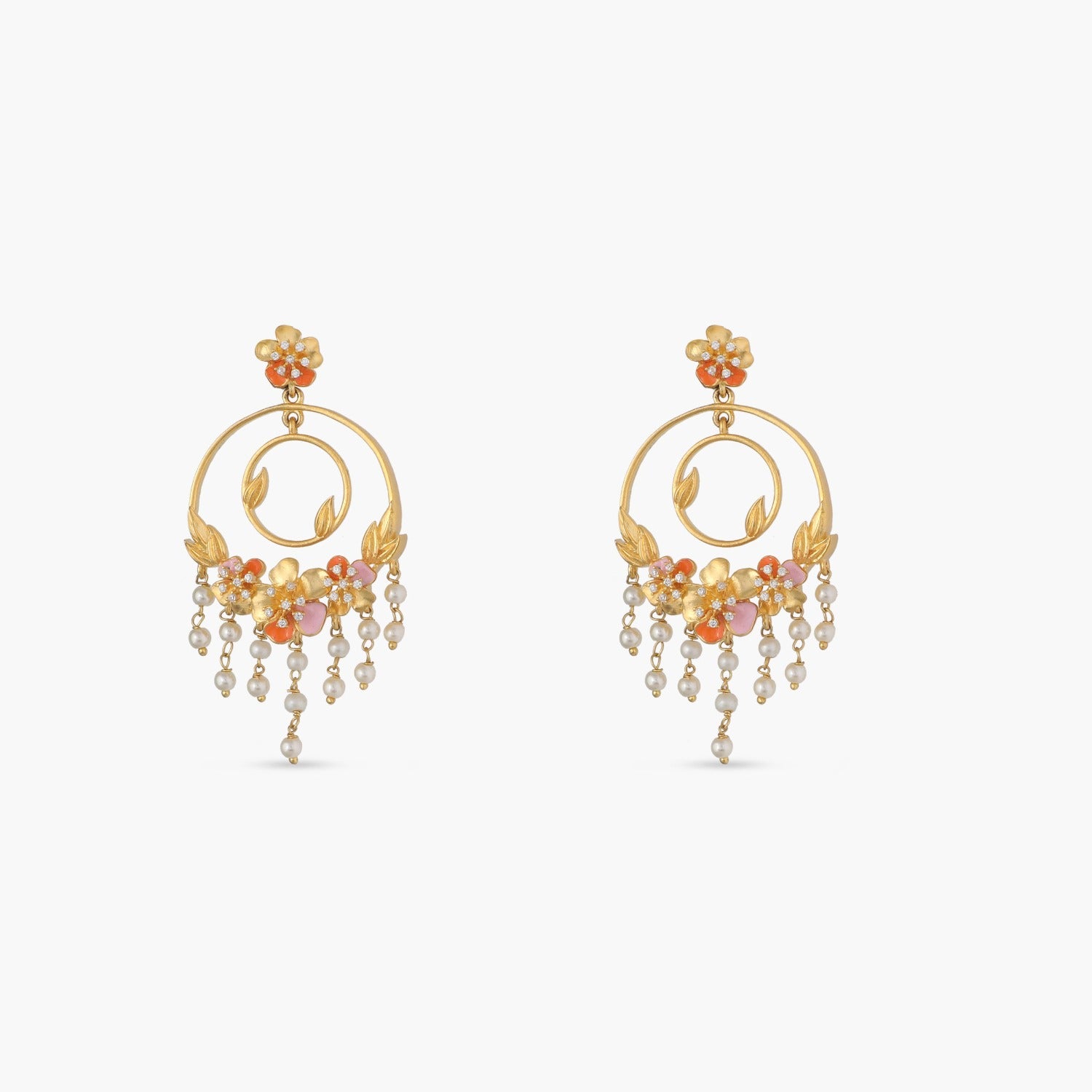 Shop Jalaja Floral Chandbali Earrings By Tarinika | Artificial ...
